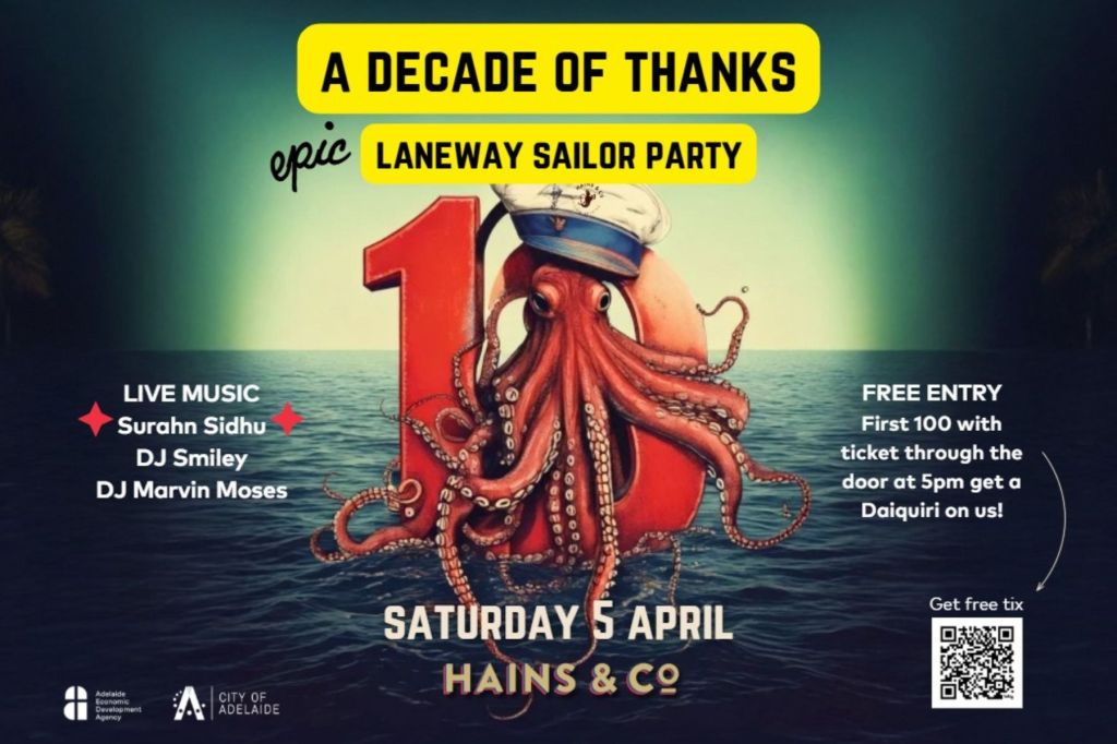 'A Decade of Thanks' Hains & Co turns 10 – Laneway Sailor Party ... 'A Decade of Thanks' Hains & Co turns 10 – Laneway Sailor Party ...