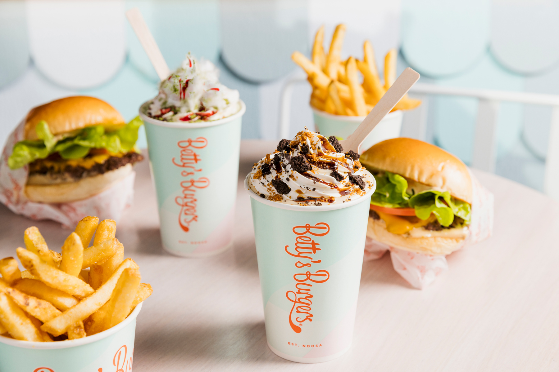 Decadent new Deluxe Thick Shakes have arrived at Betty’s Burgers