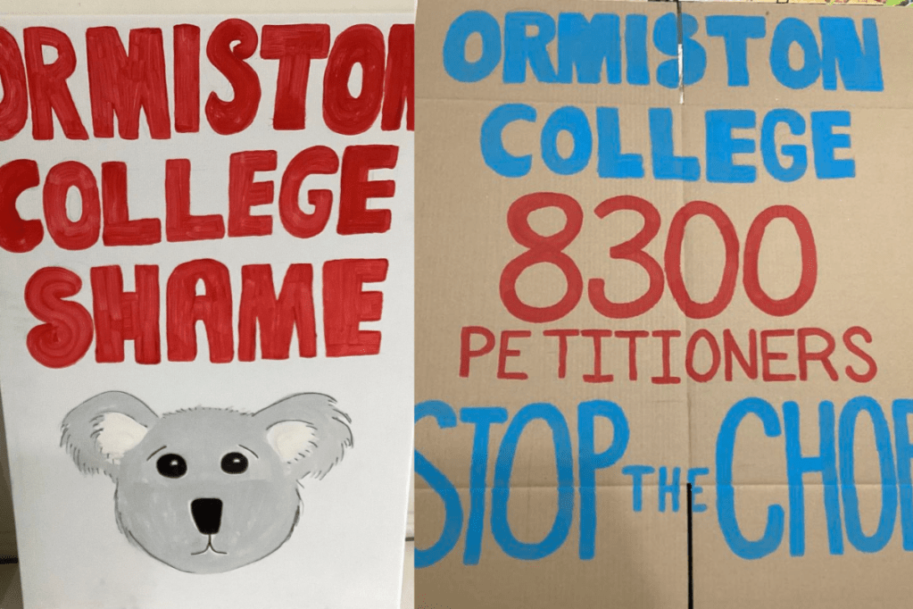 Environment groups protest school's habitat-clearing plans